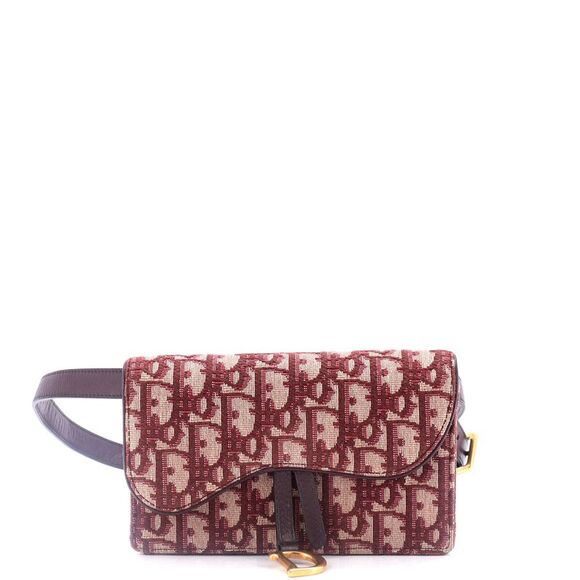 Dior | Bags | Christian Dior Saddle Rectangular Belt Bag Oblique Canvas ...